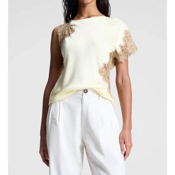 A.L.C. | Tops | New Alc Alessia Top In Light Canarybeige | Poshmark